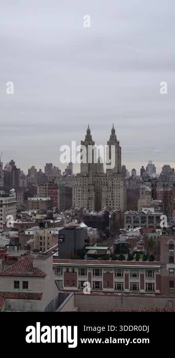 Historic Twin Towers Over Rooftop Panorama, Terracotta Roofs And Ornate ...