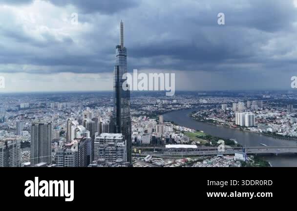 aerial view of the city of Saigon, Vietnam Stock Video Footage - Alamy