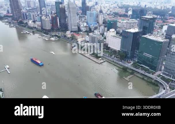aerial view of the city of bangkok in thailand Stock Video Footage - Alamy
