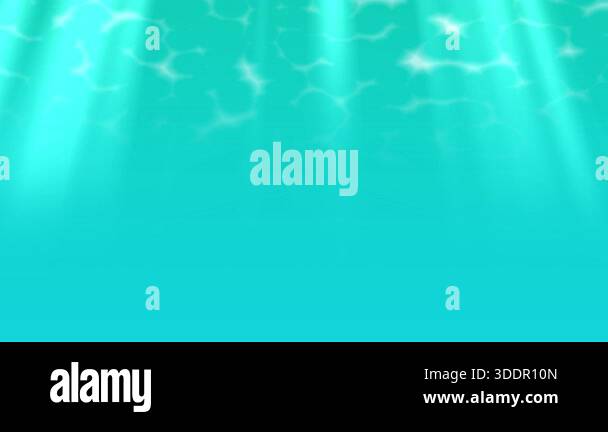 Underwater scene with light rays animated background Stock Video ...