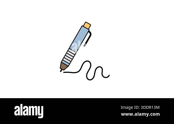 Writing icon cartoon vector Stock Videos & Footage - HD and 4K Video ...