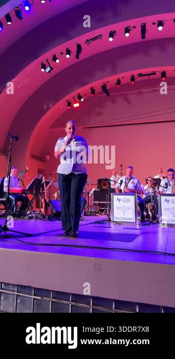 Orlando, Florida - 10.25.2024: United States Air Force musicians ...