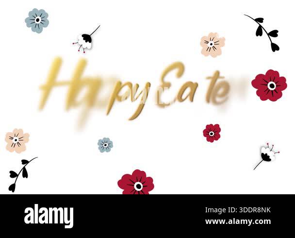 Animation Video of a happy Easter Stock Video Footage - Alamy