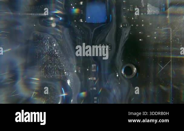 Blur paint texture. Electronic background. Blue purple color rainbow ...