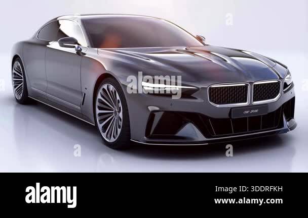 Retro-Inspired Luxury Car 3D Render. Cinematic Turntable with Subtle ...