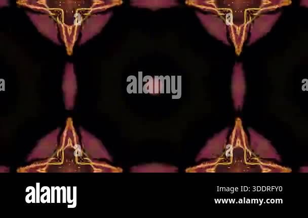 Hypnotic Kaleidoscope Animation with Vibrant Color Transitions and ...