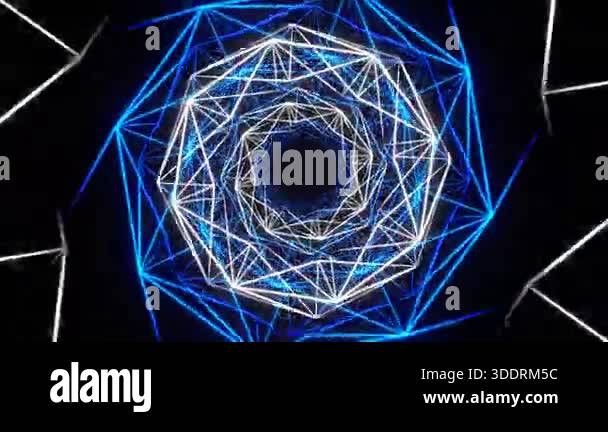 Exciting VJ loop on an abstract background with smooth flowing images ...