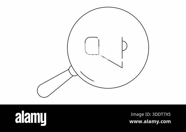 A magnifying glass overlays a speaker icon with a superimposed X ...