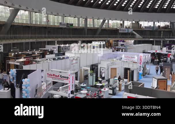 Belgrade, Serbia - April 23, 2025: Trade Fair Expo Building ...