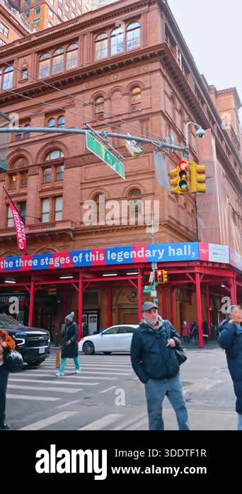 New York, USA, 18 December 2025: Legendary Carnegie hall in midtown ...