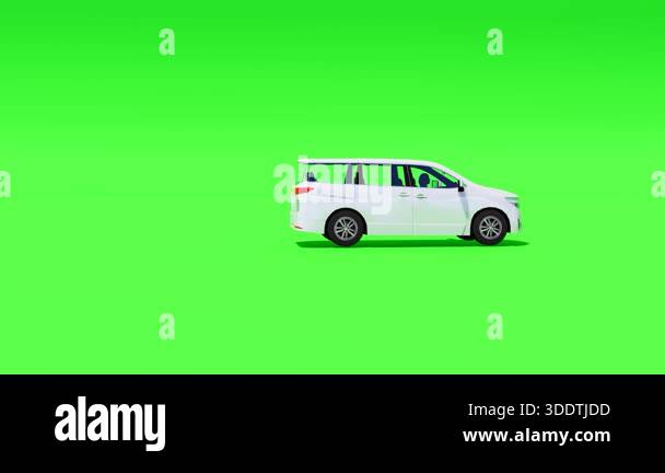 Green Screen Car Animation Vehicle Motion Stock Video Footage - Alamy