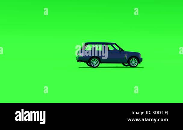 Green Screen Car Animation Vehicle Motion Stock Video Footage - Alamy
