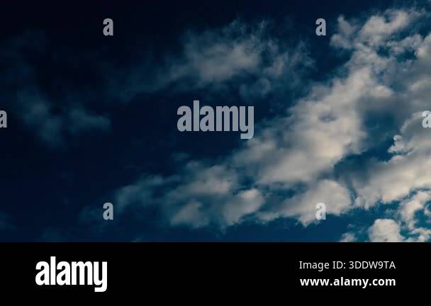 4K 59,94 fps Cinematic Sky Timelapse Dramatic Clouds Descending ...