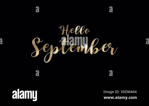 Hello september month calligraphy Stock Videos & Footage - HD and 4K ...