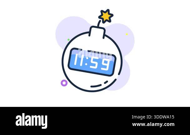 Take your hands on this amazing flat outline style animated icon of ...