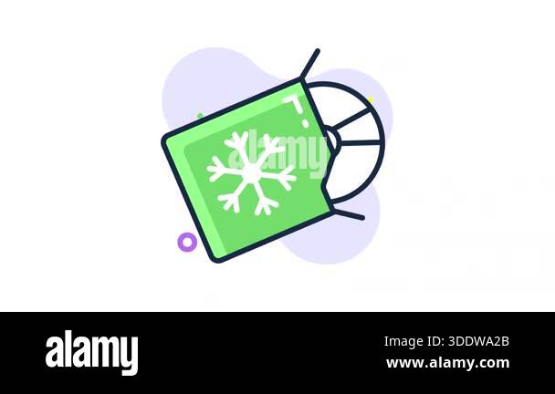 Grab this creative animated icon of compact disc in flat outline modern ...