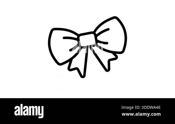 Well design vector of ribbon bow, editable animated icon style Stock ...