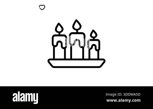 Have a look at this amazing animated icon of candles, beautiful vector ...
