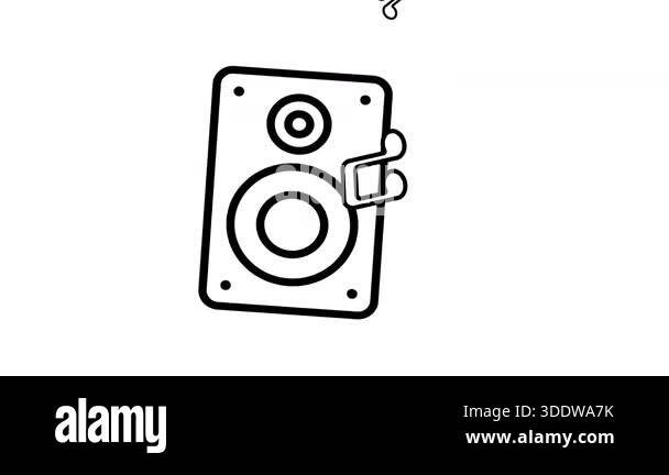 Have a look at amazing animated icon of woofer in modern style Stock ...