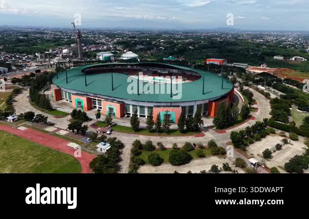 Drone shot of Pakansari Stadium dated 25 November 2025, capturing its ...