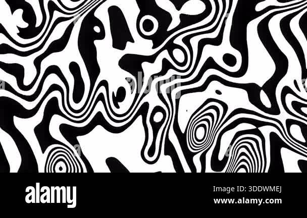 Animated wavy line motion graphic background. Seamless looped Abstract ...