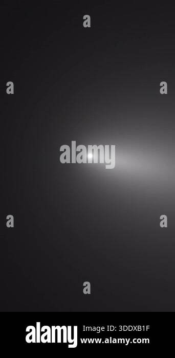 Black Void With Single Comet Trail, Bright Core Streaks Through Soft ...