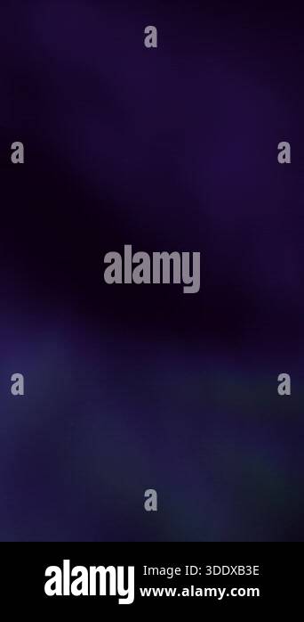 Deep Purple Aurora Ribbon Across Night Calm Sky, Soft Luminous Waves ...