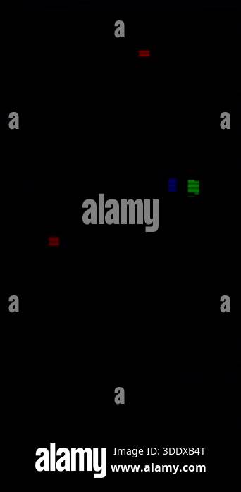 Black Screen Tiny Blue Dot, Solitary Pixel Beacon Pulsing In Void ...