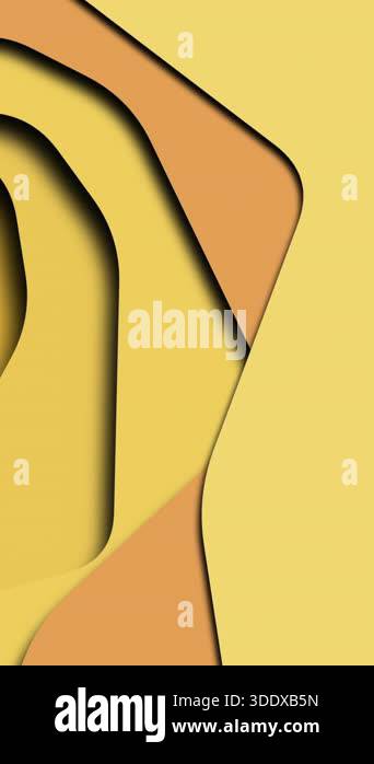 Warm Yellow Layered Paper Shapes Radiate Energetic Warmth With Stacked ...
