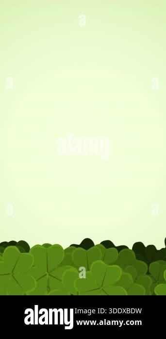 Green Clover Border Background Soft Gradient Lush Layered Shamrock ...