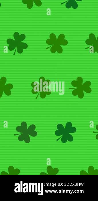 Retro Clover Tiles With Stripes And Playful Repeating Icons ...