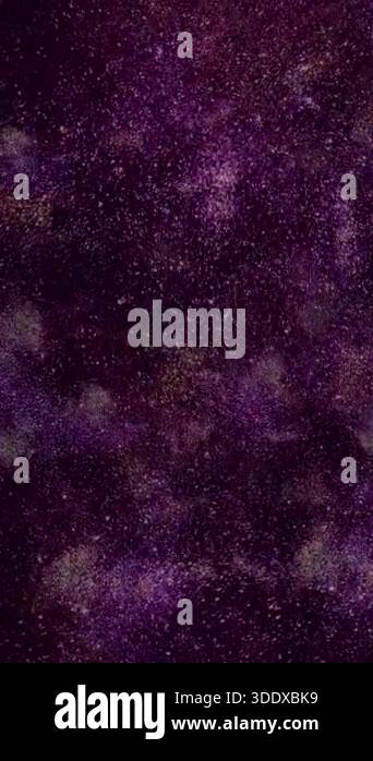 Purple Nebula Fills Cinematic Night Sky, Soft Stardust Particles Drift ...
