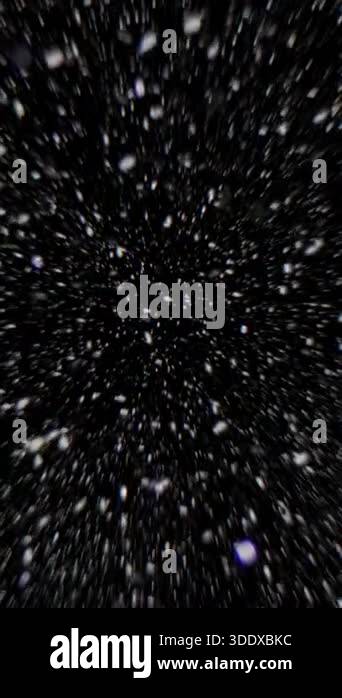 Streaking Starfield Through Black Void With Rapid Motion Lines And ...