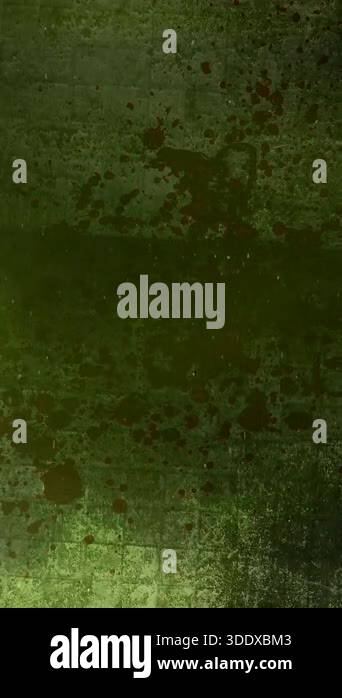 Grungy Green Concrete Texture Stained With Dark Splatters And Mossy ...