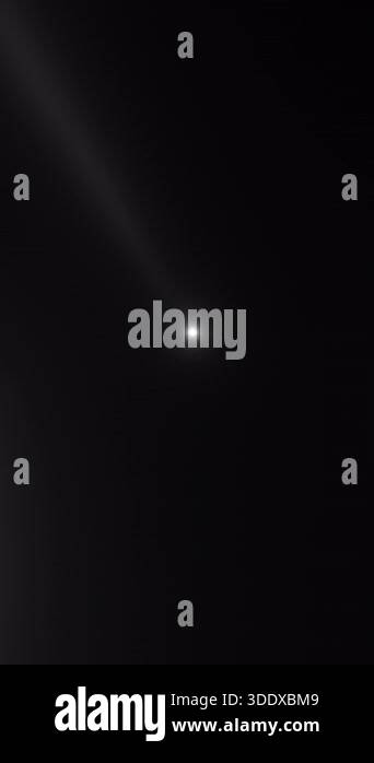 Single Glowing Dot Moving Through Dark Void Astronomer Tracking ...