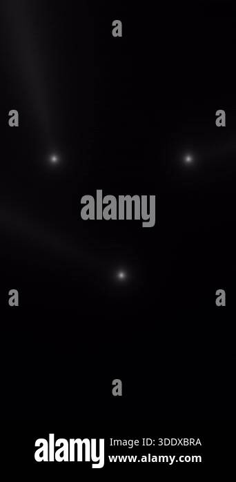 Three Drifting Light Points Across Black Space With Faint Comet Trails ...
