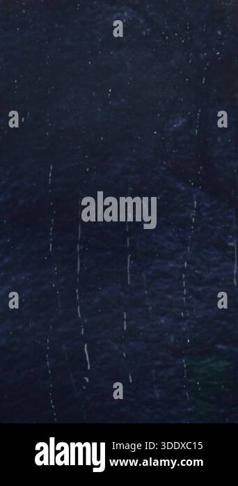 Midnight Rain Streaks Across Navy Slate, Street Photographer Capturing ...