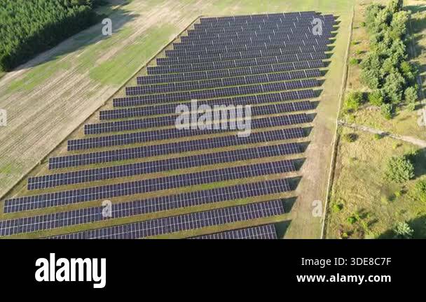 Ecology concept with solar panels on buildings Stock Video Footage - Alamy