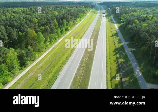 Travel background with road and autumn vegetation Stock Video Footage ...