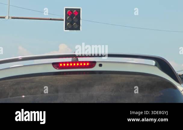 Traffic lights at different junctions provide visual signals for ...