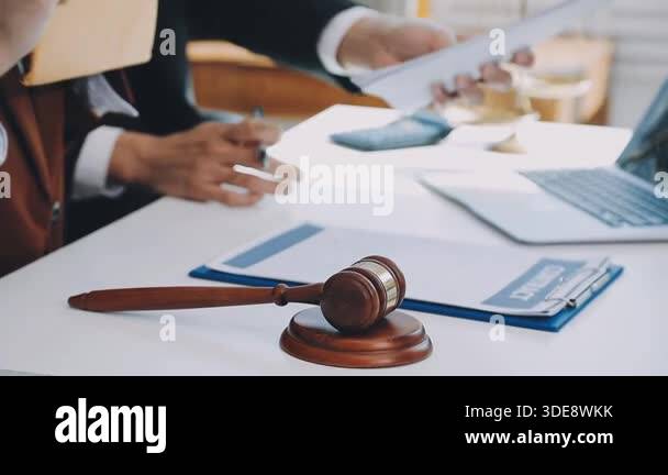 Law theme, mallet of the judge, law enforcement officers, evidence ...