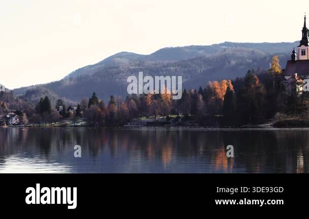 Peaceful Lake Bled and Bled Island Featuring the Assumption of Mary ...