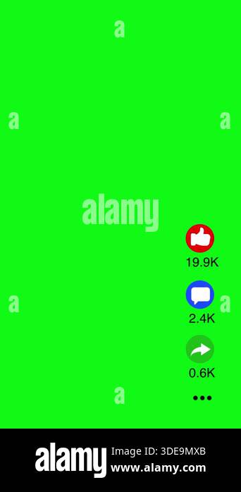 Animated Reels Engagement Icons Growing, Likes, Comments, And Shares on ...