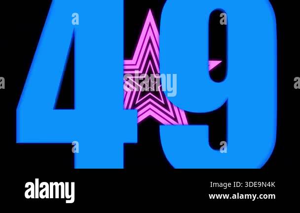 Countdown CG movie from 60 seconds to zero behind motiongraphics. High ...