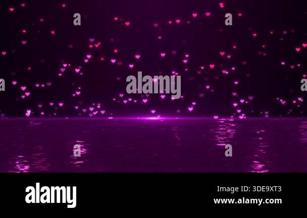 particle heart-shaped stage background(After Effects production Stock ...