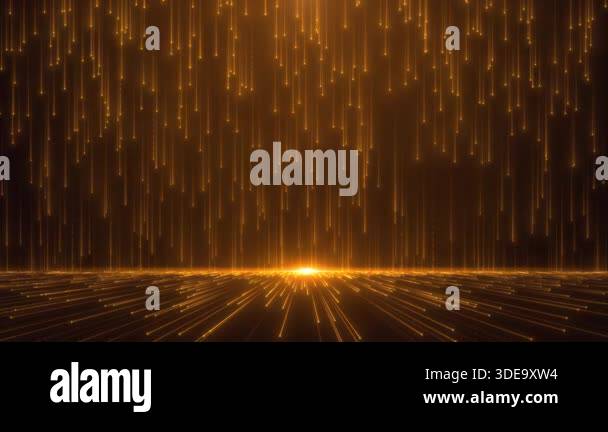 golden particle light flowing background(After Effects production Stock ...