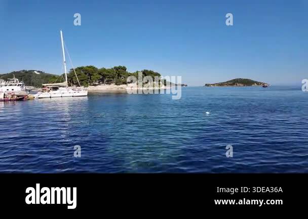 SKIATHOS, THESSALY, GREECE - JUNE 04, 2025: Amazing view of The Old ...