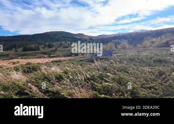 Autumn view of Konyarnika area at Vitosha Mountain, Sofia City Region ...