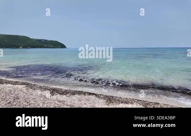 Amazing Panorama of Lefkada Coastline near Agios Ioannis beach, Ionian ...