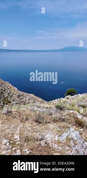 Amazing view of coastline of Skiathos Island, Sporades, Thessaly ...